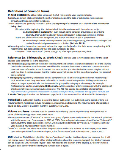 26+ APA Style Citation Examples in PDF | Examples