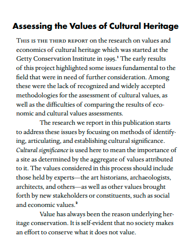 25+ Cultural Values - Examples, PDF, DOCS | Examples
