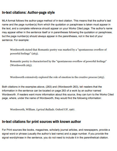 23+ MLA Purdue Owl Example in PDF | Examples
