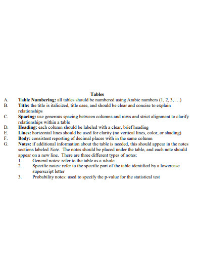 22+ Table of Contents Format APA Examples - PDF, Google Docs, Word ...