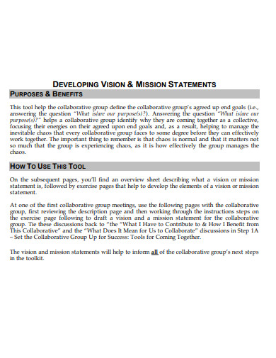 23+ Vision and Mission Statement Examples in PDF | Examples