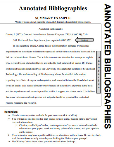 16+ APA Annotated Bibliography Examples in Word | Google Docs | PDF | Examples