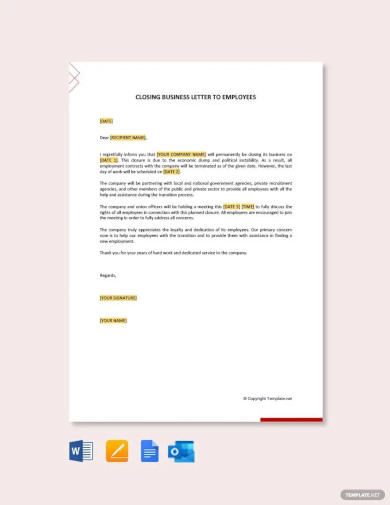 23+ Letter Closing Examples - PDF | Examples