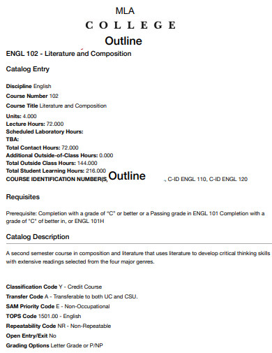 19+ MLA Outline Format in PDF | Examples