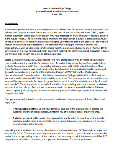 23+ Vision and Mission Statement Examples in PDF | Examples