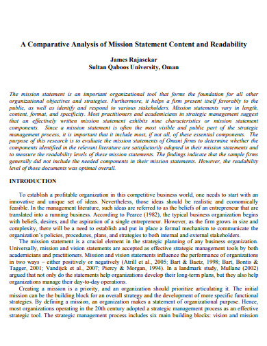 26+ Company Mission Statement Examples in Word | Google Docs | PDF ...