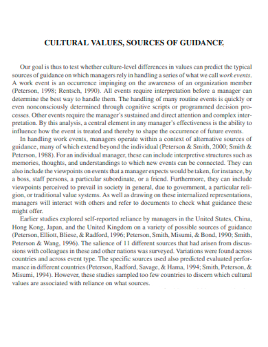 25+ Cultural Values - Examples, PDF, DOCS | Examples