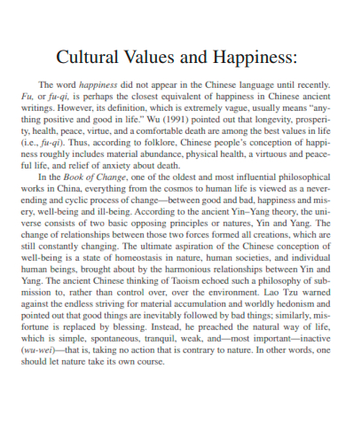 25+ Cultural Values - Examples, PDF, DOCS | Examples