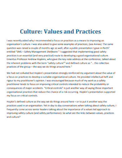 25+ Cultural Values - Examples, PDF, DOCS | Examples