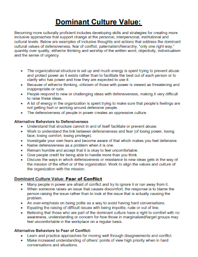 25+ Cultural Values - Examples, PDF, DOCS | Examples