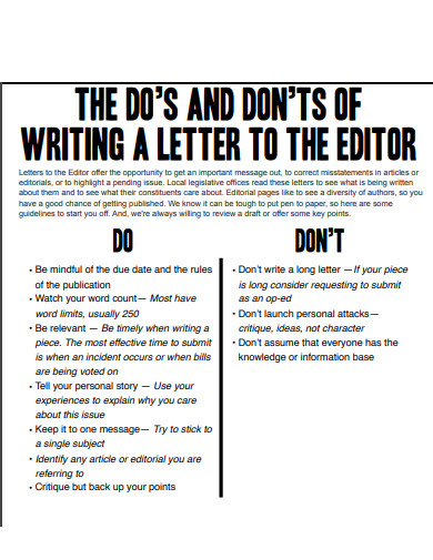 28+ Letter to the Editor Examples in PDF | Examples