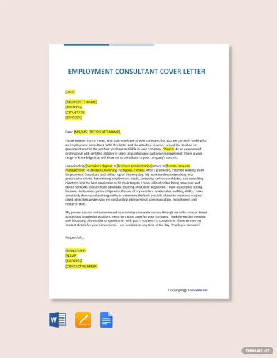 25+ Employment Cover Letter - Examples in PDF | Examples