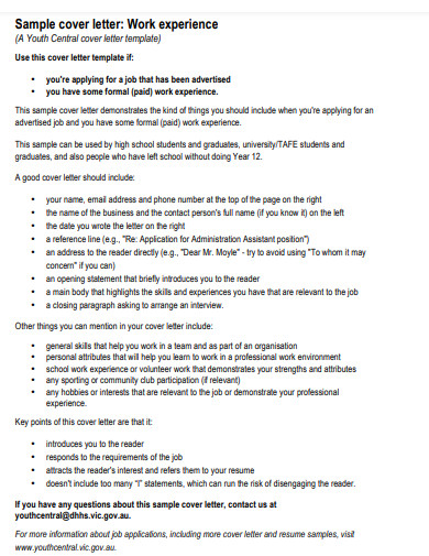 25+ Employment Cover Letter - Examples in PDF | Examples
