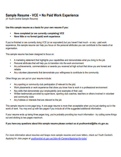 24+ First Job Resume Examples in PDF | Examples