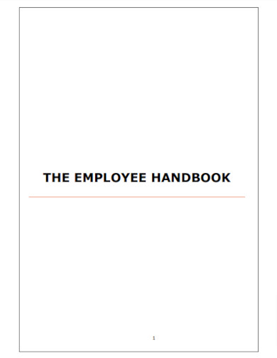 Employee Handbook - Examples | Examples