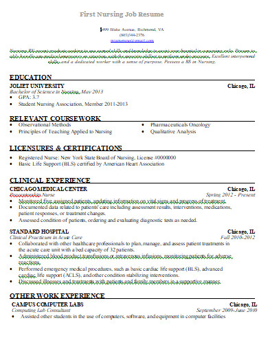 24+ First Job Resume Examples in PDF | Examples