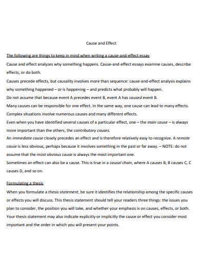 15+ Cause and Effect Essay Examples - PDF | Examples