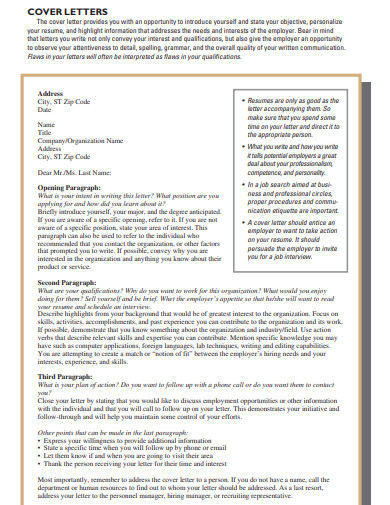 25+ Employment Cover Letter - Examples in PDF | Examples