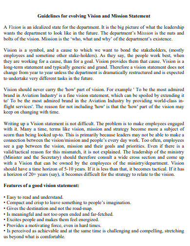 23+ Vision and Mission Statement Examples in PDF | Examples
