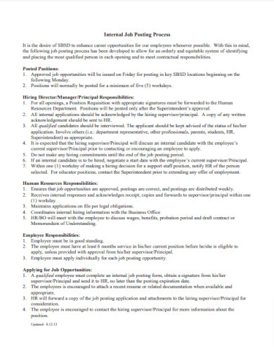 24+ Job Posting Examples - PDF | Examples