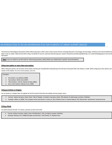 26+ APA Introduction Examples in PDF | Examples