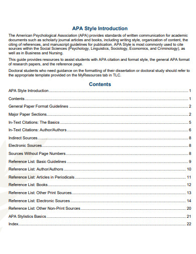 26+ APA Introduction Examples in PDF | Examples