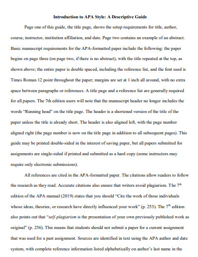 26+ APA Introduction Examples in PDF | Examples