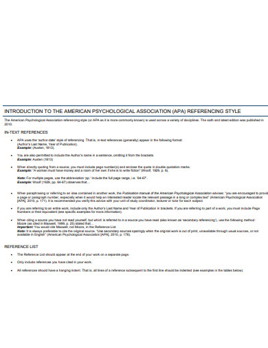 26+ Apa Introduction Examples In Pdf | Examples
