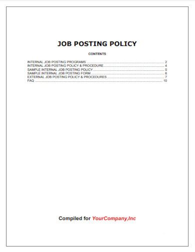 24+ Job Posting Examples - PDF | Examples