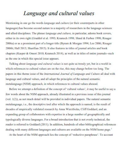 25+ Cultural Values - Examples, PDF, DOCS | Examples