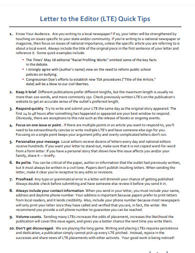 28+ Letter to the Editor Examples in PDF | Examples