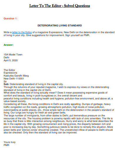 28+ Letter to the Editor Examples in PDF | Examples