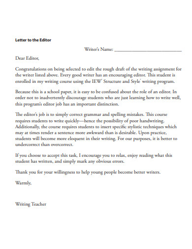 28+ Letter to the Editor Examples in PDF | Examples