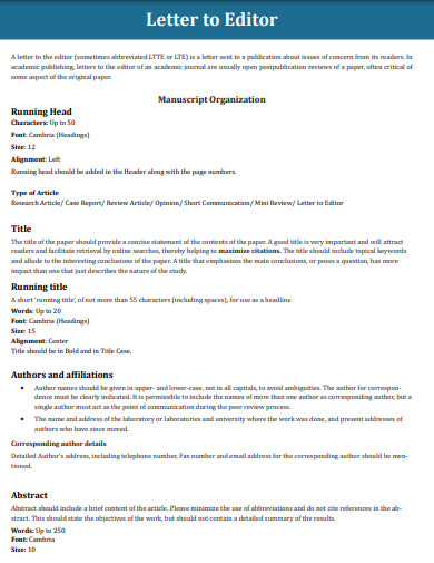 28+ Letter to the Editor Examples in PDF | Examples
