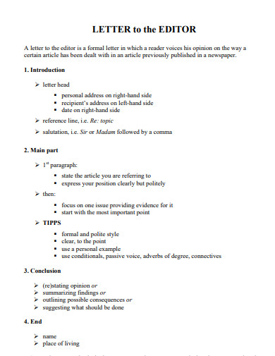 28+ Letter to the Editor Examples in PDF | Examples
