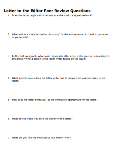 28+ Letter to the Editor Examples in PDF | Examples