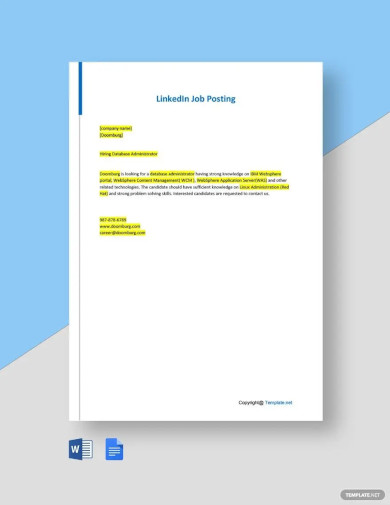 24+ Job Posting Examples - PDF | Examples
