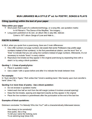 21+ MLA Format Quote Examples in PDF | Examples