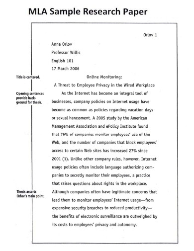 26+ MLA Research Paper in PDF | Examples