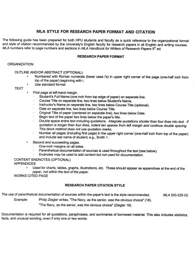 19+ MLA Outline Format in PDF | Examples