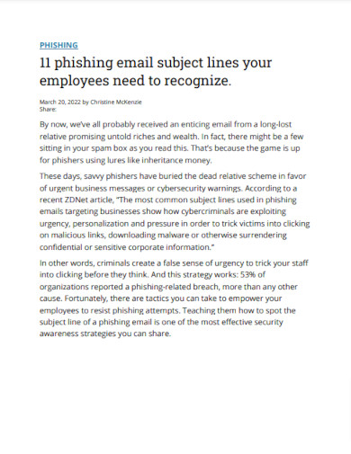18+ Email Subject Lines - Examples, PDF, DOCS | Examples