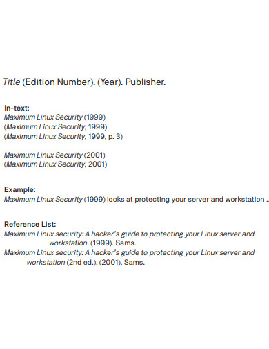 26+ APA 7 Reference Page Example | Examples