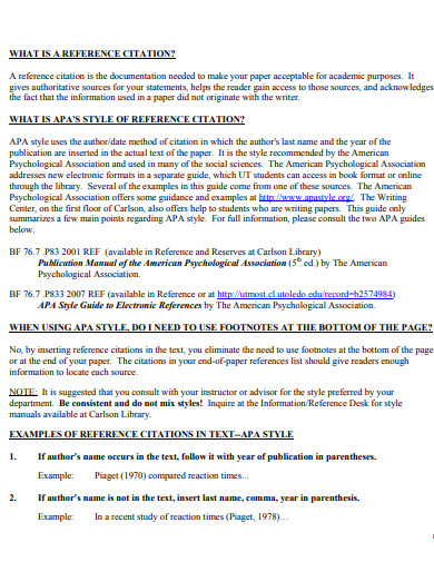 24+ APA Book Citation Example in PDF | Examples