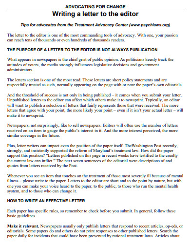 28+ Letter to the Editor Examples in PDF | Examples