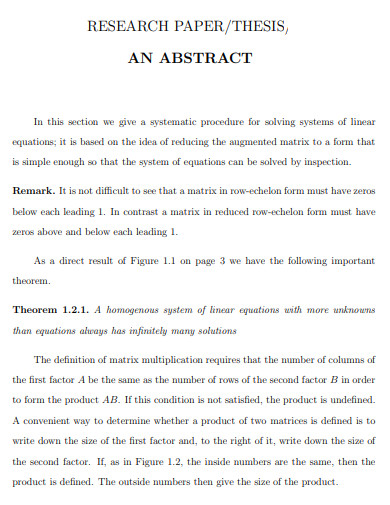 24+ Research Paper Abstract Examples in Word, Google Docs, PDF | Examples