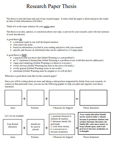 21+ Research Paper Thesis Example in PDF | Examples