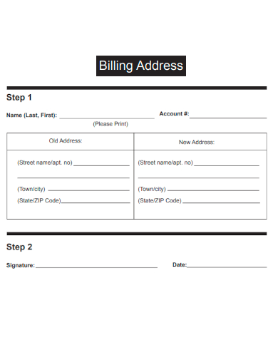 26+ Billing Address - Examples, PDF, DOCS | Examples