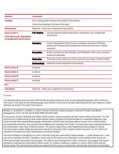 16+ APA Annotated Bibliography Examples in Word | Google Docs | PDF | Examples