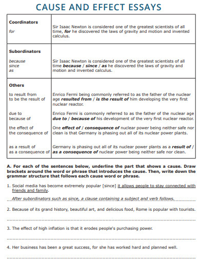 15+ Cause and Effect Essay Examples - PDF | Examples