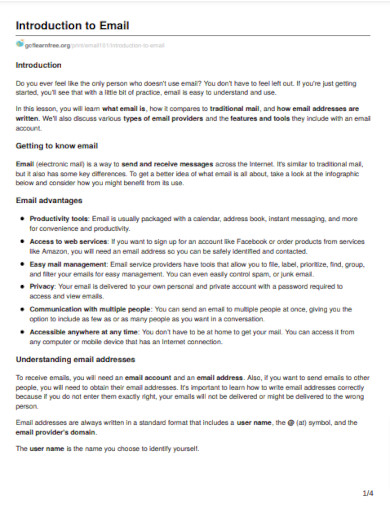 23+ Email Introduction - Examples, PDF | Examples